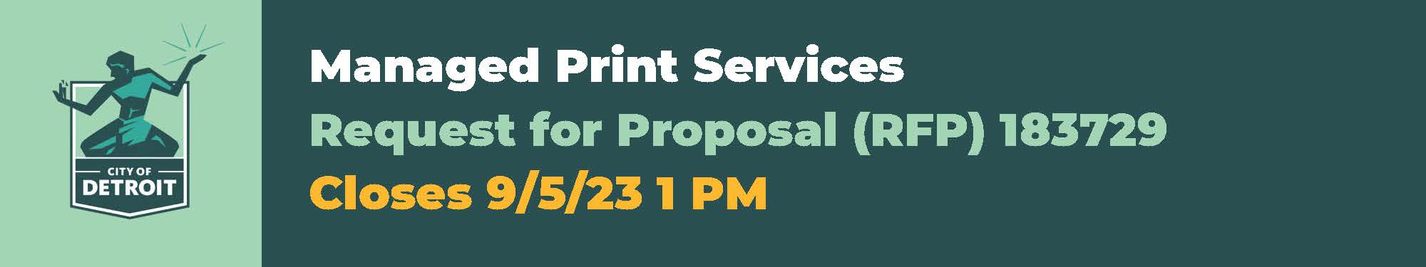 Managed Print Services | City of Detroit Managed Print Services | City of Detroit